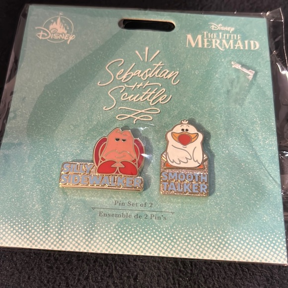 Disney | Art | Disney The Little Mermaid Pins Sebastian And Scuttle ...